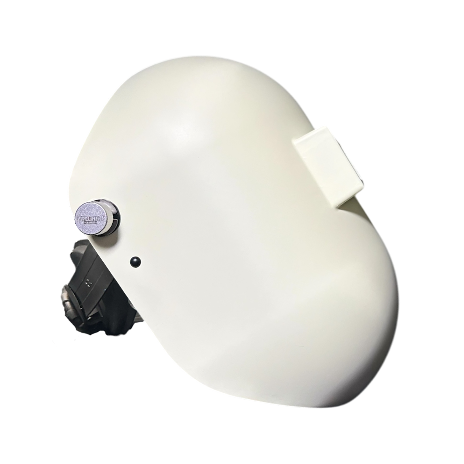 White Original Carbon Fiber Welding Hood - Pipeliners Cloud