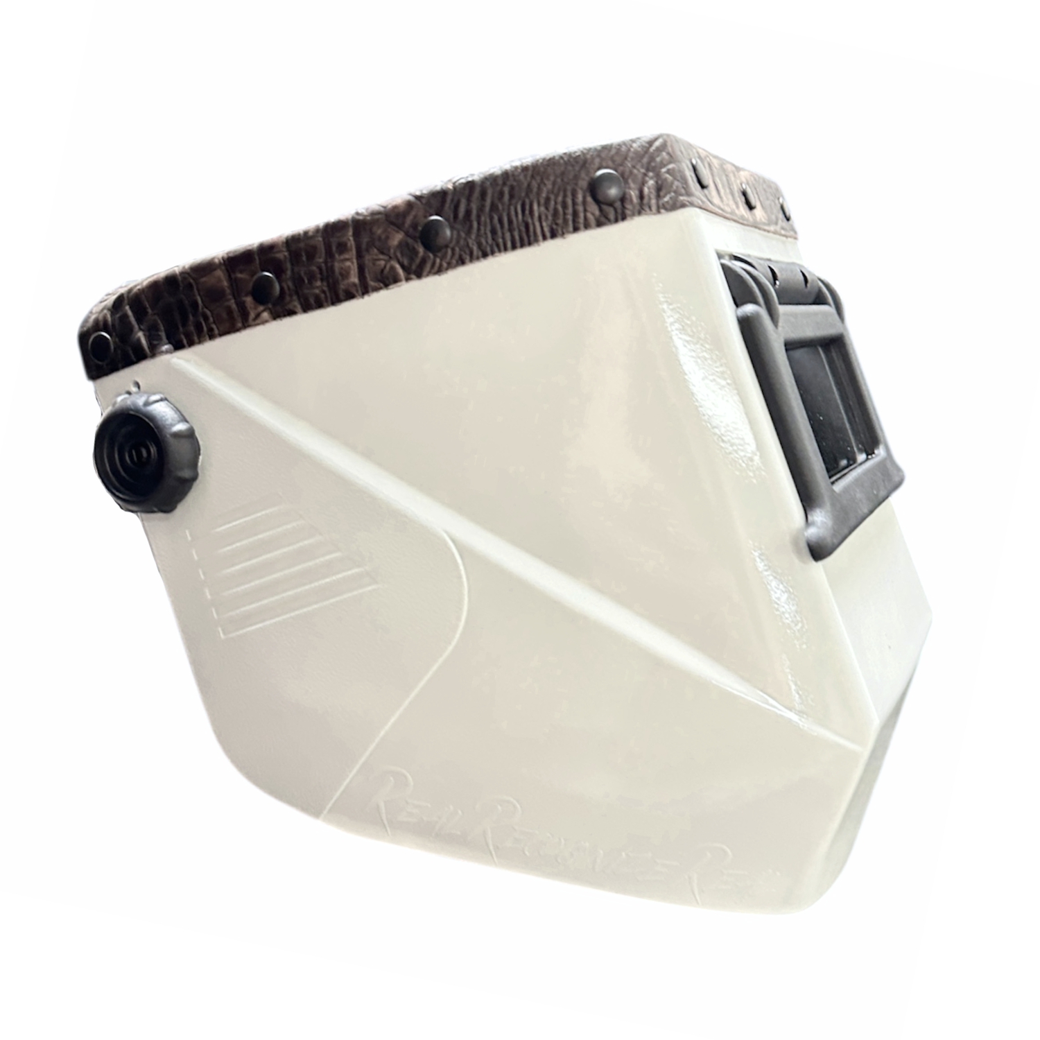 Swanga Banga Square Futura Welding Hoods-Tobacco Croc