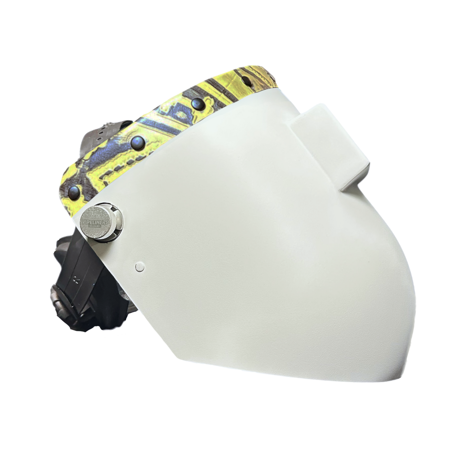 Finer Pipeliner Leather Welding Hood Chopped Top - Yellow Stone